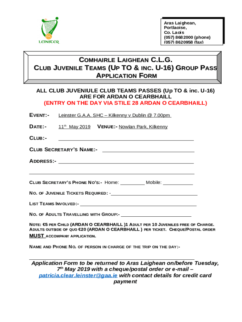 GAA GREEN CLUBS AIM TO REDUCE SINGLE-USE PLASTIC Doc Template | pdfFiller