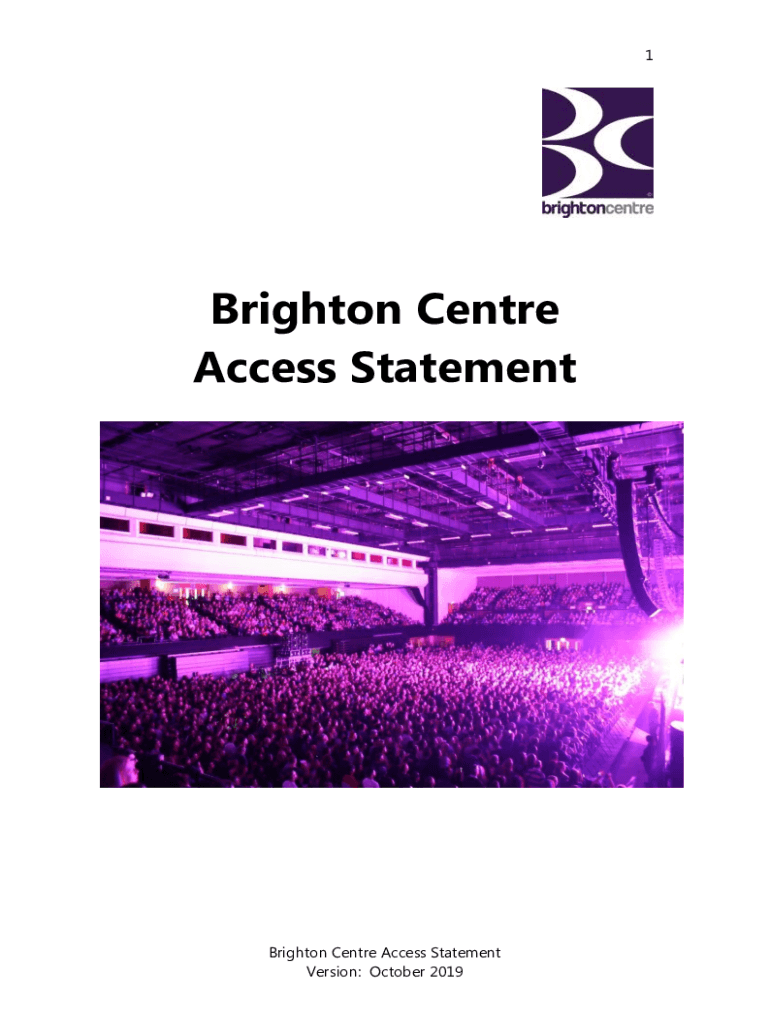 Fillable Online brightoncentre co Access Statement (PDF) - Brighton Centre Fax Email Print ...
