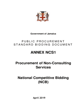 Fillable Online GOJ Procurements - Jamaica Information Service Fax ...
