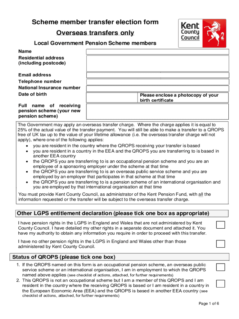 Fillable Online Scheme-member-transfer-election-form-overseas. ... Fax ...