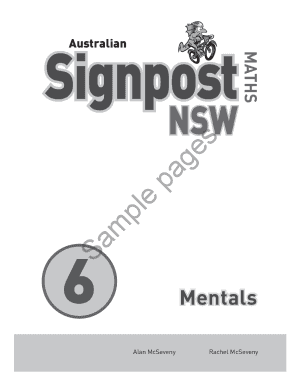 Fillable Online Australian Signpost Maths NSW 6 Mentals Fax Email Print ...