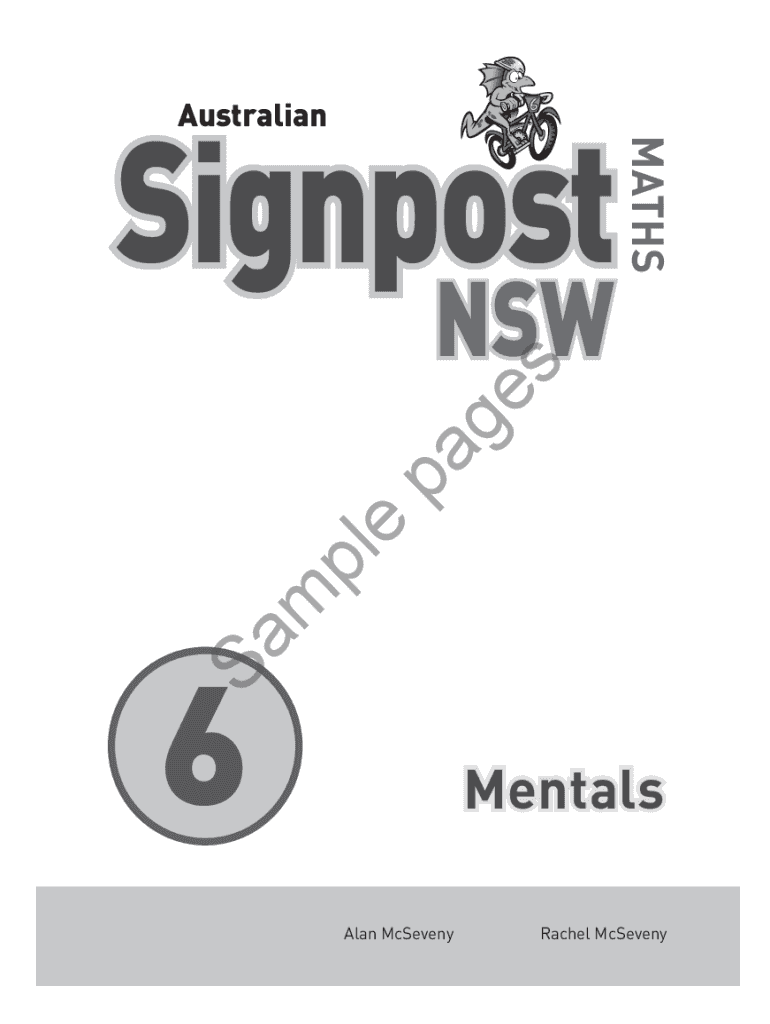 Fillable Online Australian Signpost Maths NSW 6 Mentals Fax Email Print ...