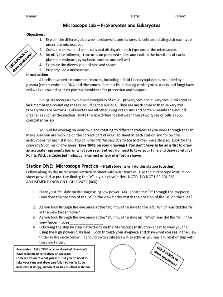 Fillable Online GE-155L - Worksheet Lab Module 3 Modified- Microscopy and ... Fax Email Print ...