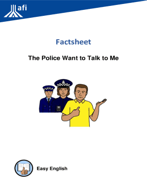 Fillable Online Easy English Victim of Crime fact sheets - NSW Police ...