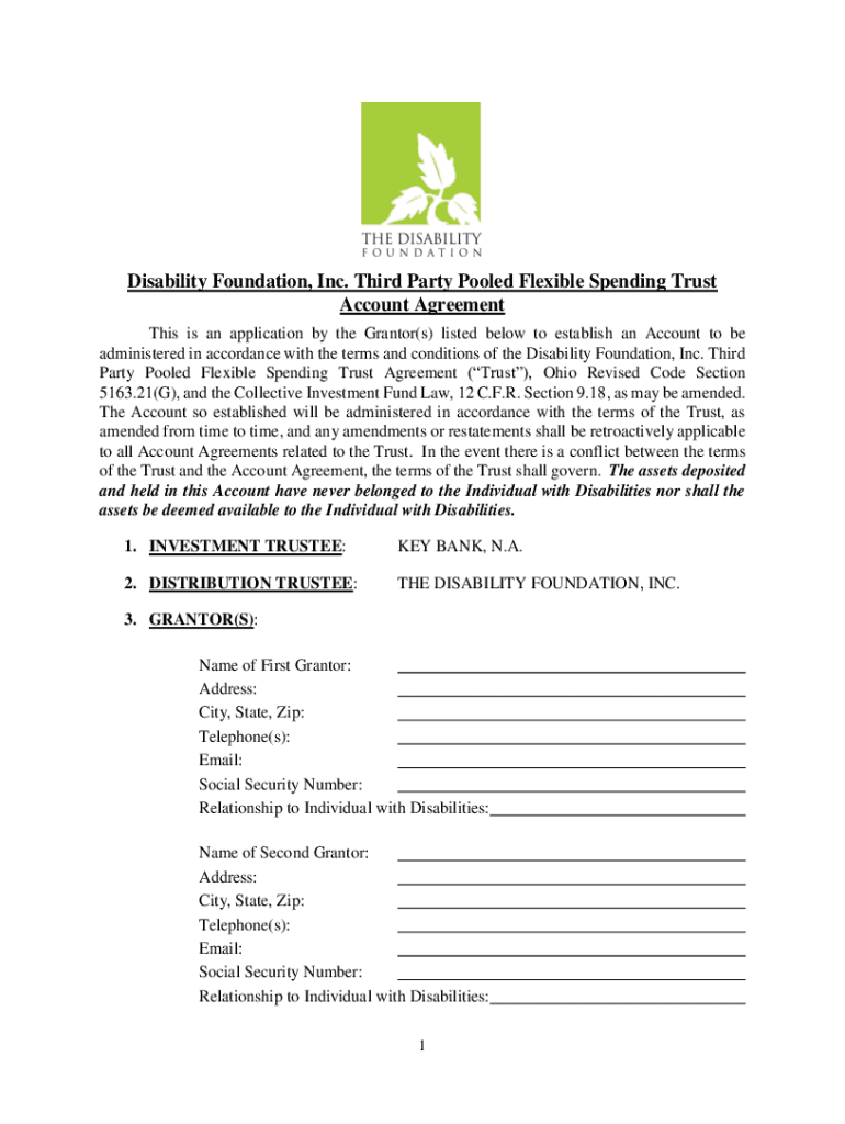 Fillable Online Third-Party-Trust-Account-Agreement.pdf - Disability ...