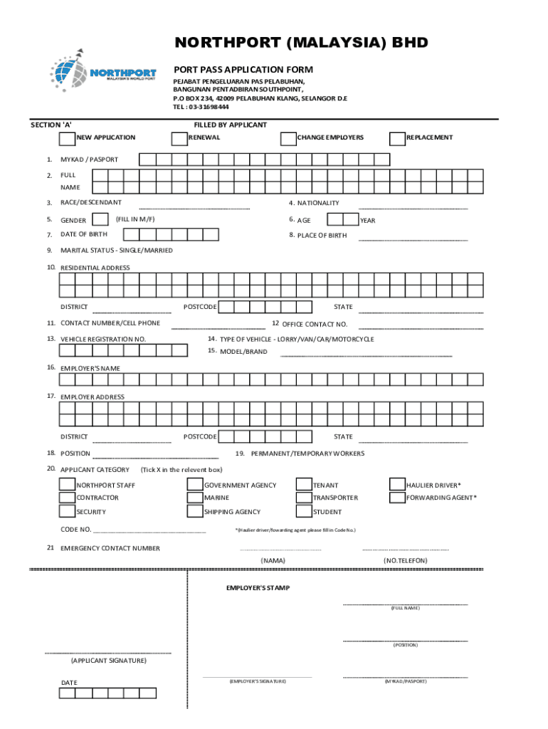 Fillable Online Northport (malaysia) Bhd - Overview, News & Competitors ...
