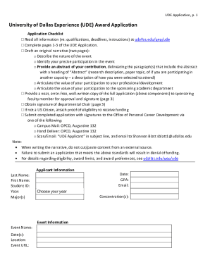 Fillable Online QEP Forms - University of Dallas Fax Email Print ...