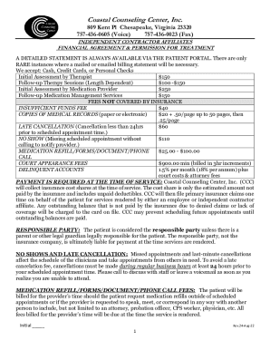 Fillable Online Coastal Counseling Center, Inc. Fax Email Print - pdfFiller