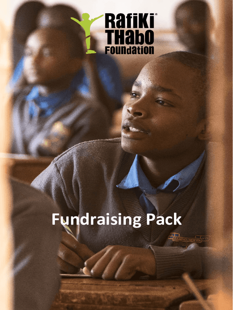 Fillable Online Fundraising Pack - Rafiki Thabo Foundation Fax Email ...