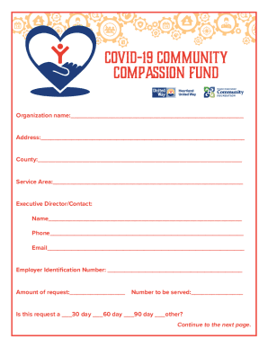 Fillable Online COVID-19 Community Compassion Fund - Go Big GIVE Fax ...