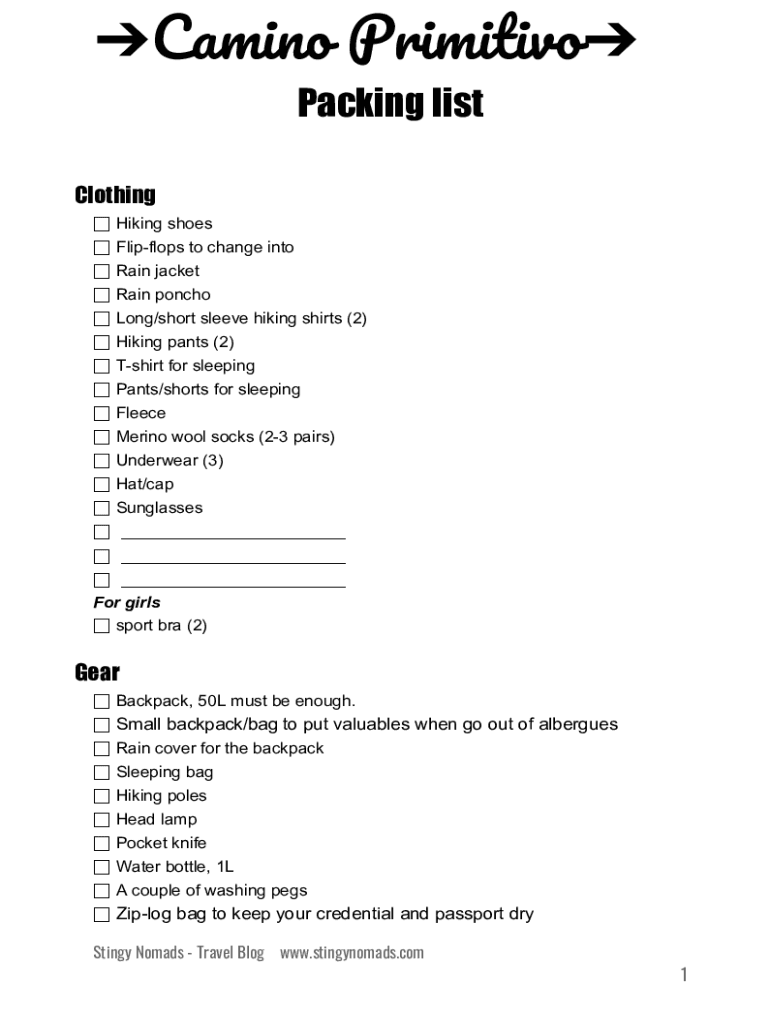 Fillable Online 1000 Miles Later: My Ultimate Camino de Santiago ...