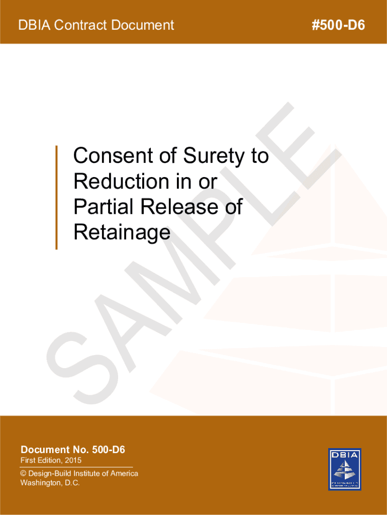 Fillable Online DBIA Contract Document #500-D6 Fax Email Print - pdfFiller