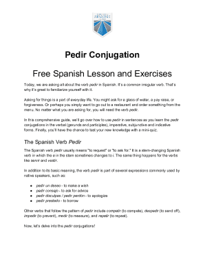 Fillable Online Pedir vs Preguntar: How to Ask, Wonder & Request Fax ...