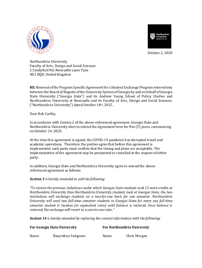 Fillable Online Northumbria University chosen as a national hub for ...