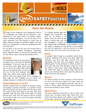 Fillable Online 5 Basic First Aid Tips for the Workplace - eSafety Training Fax Email Print ...