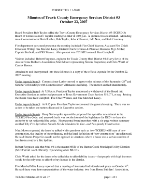 Fillable Online Emergency Service Districts in Travis County Fax Email ...