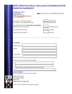 Fillable Online Electrical Insulation Conference - IEEE DEIS Fax Email Print - pdfFiller