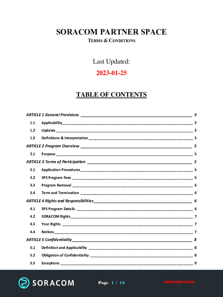 Fillable Online Soracom Managed IoT Connectivity Services, Worldwide ...