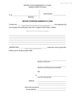 Fillable Online Motion For Relief From Judgment-Order - Forms Workflow ...