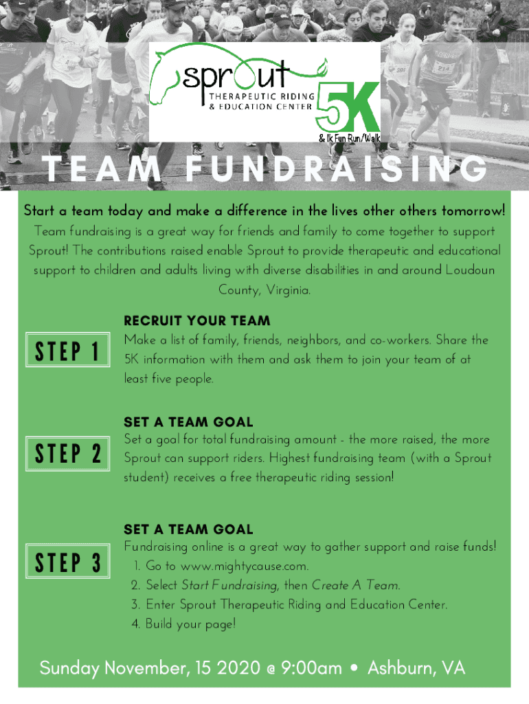 Fillable Online Fundraising for Teams: Tips for a Successful Fundraiser ...