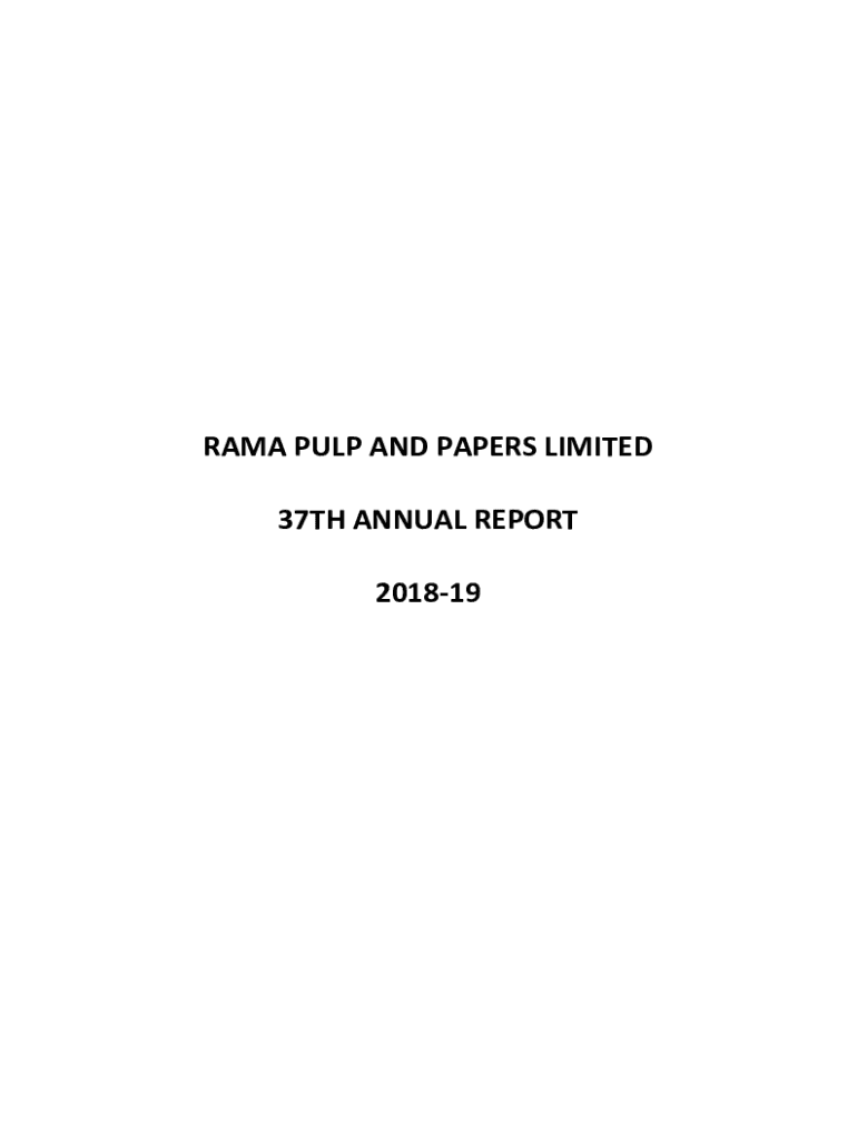 Fillable Online Rama Pulp Papers Ltd Auditors Report - Business ...