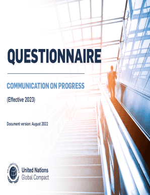 Fillable Online COMMUNICATION ON PROGRESS Fax Email Print - pdfFiller