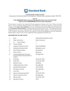 Fillable Online Merchant Agreement by and between Standard Bank Namibia ...