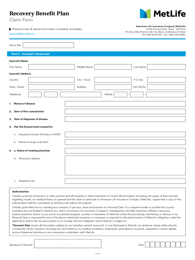 Fillable Online Accident Benefits Claim - Employer's Statement ...