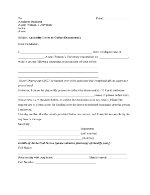 Fillable Online Authorization letter Fax Email Print - pdfFiller