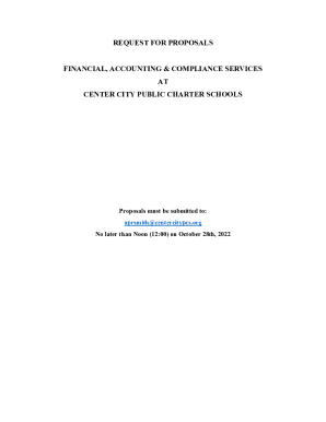 Fillable Online Request for Proposal: Financial Audit Services Fax ...
