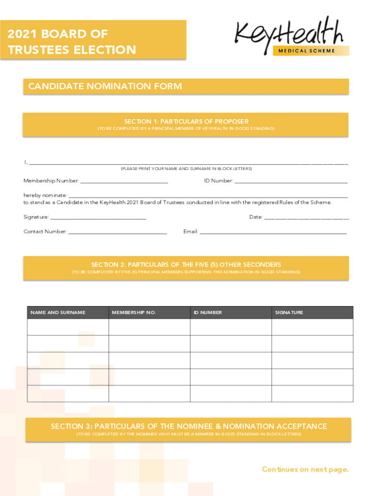 Fillable Online Post of Director-General - Nomination of candidates Fax ...