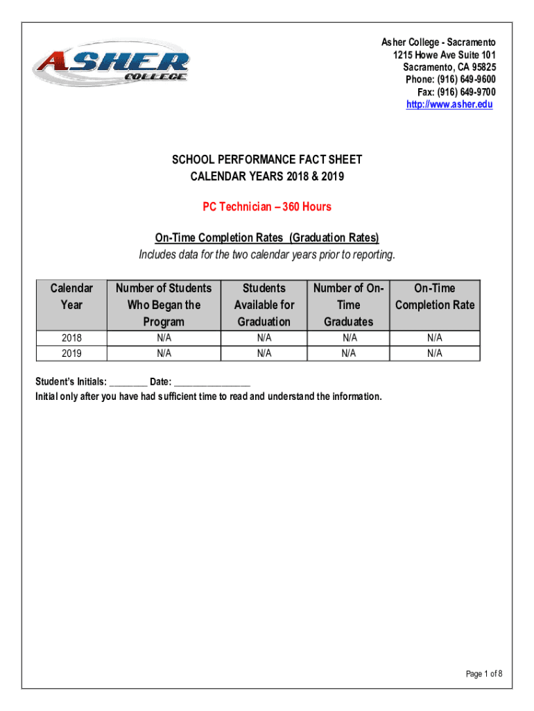 Fillable Online 360 Hours On-Time Completion Rates (Graduation R Fax ...