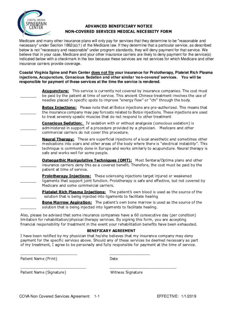 Fillable Online Advance Beneficiary Notice of Non-coverage Tutorial ...