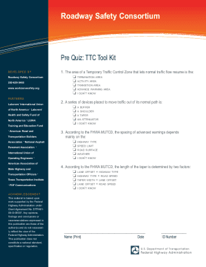 Fillable Online Guidelines for Implementation of the Work Zone Safety and ... Fax Email Print ...