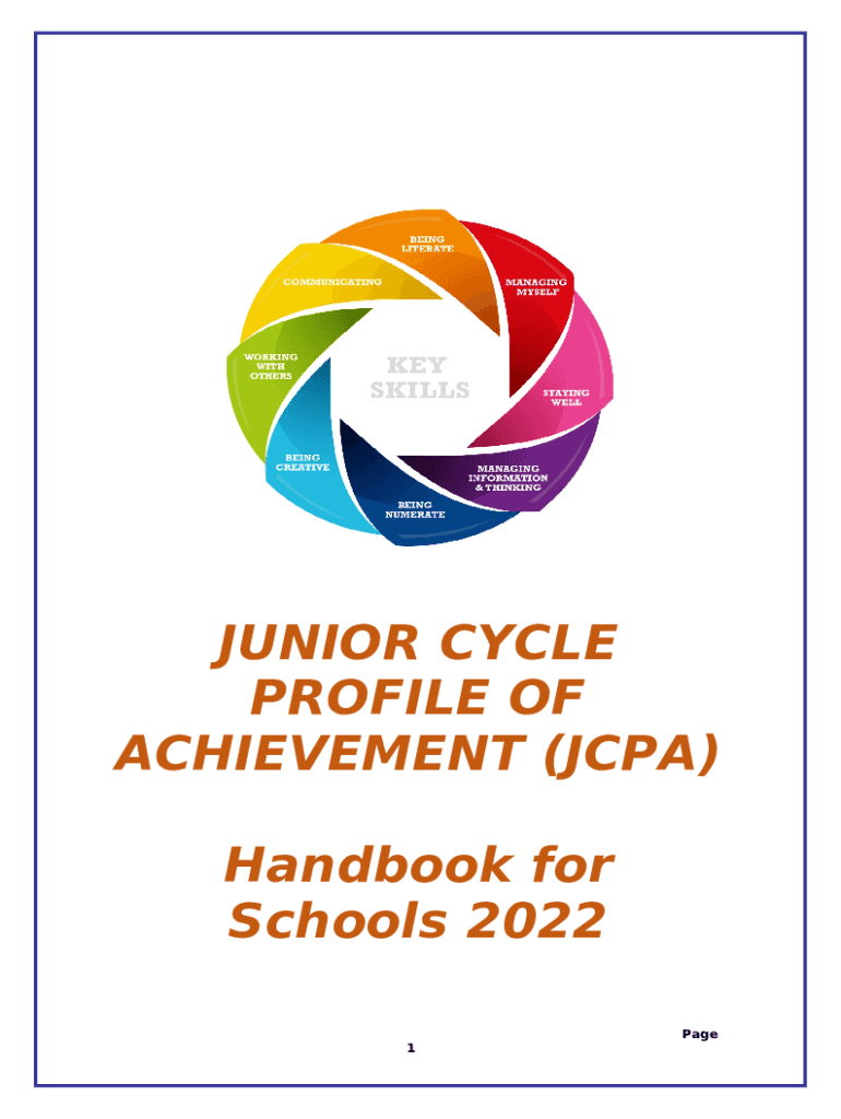 junior cycle profile of achievement (jcpa) Doc Template | pdfFiller