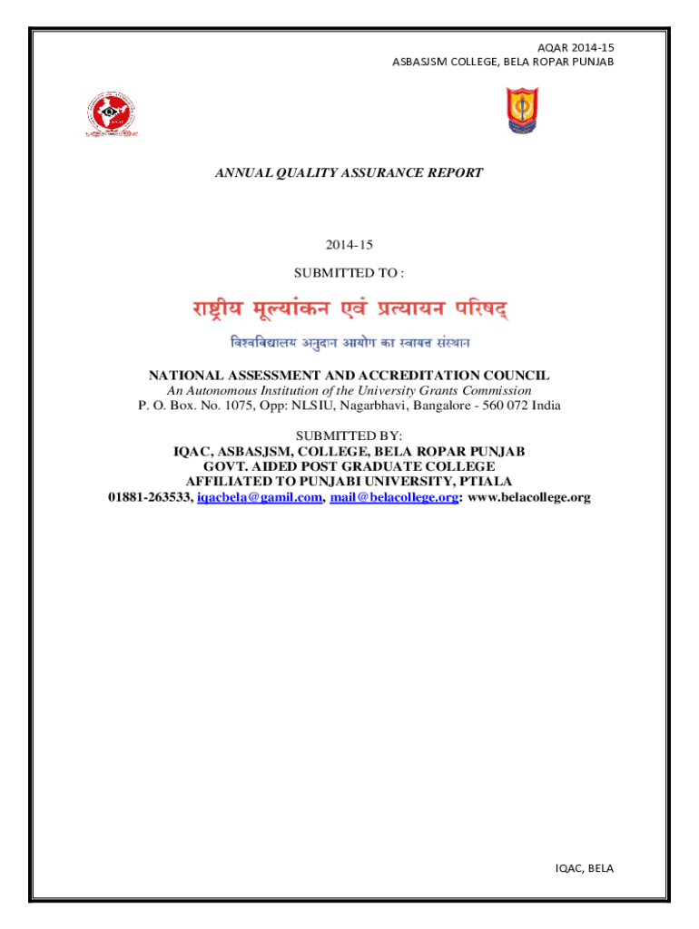 Fillable Online State-wise Analysis of Accreditation Reports - Punjab ...