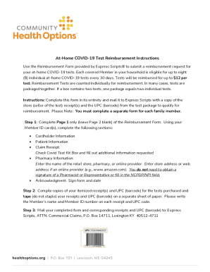 Fillable Online how to submit online reimbursement claim form ...