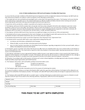Fillable Online Work Experience Placement Form Fax Email Print - pdfFiller