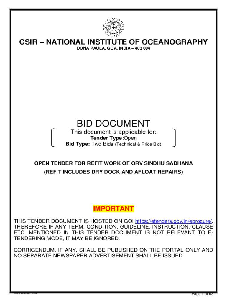 Fillable Online itg nio NATIONAL INSTITUTE OF OCEANOGRAPHY DONA PAULA ...