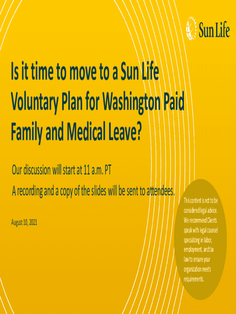 Fillable Online Voluntary plansWashington State's Paid Family and ...