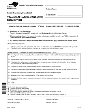 Fillable Online ECHOCARDIOGRAPHY REQUEST - WRHA Professionals Fax Email ...