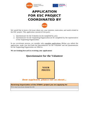ESC Tutorial #1: How to apply for ESC project - YouTube Doc Template ...