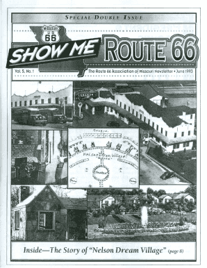 Fillable Online SHOW ME ROUTE 66 - Route 66 Association of Missouri Fax ...