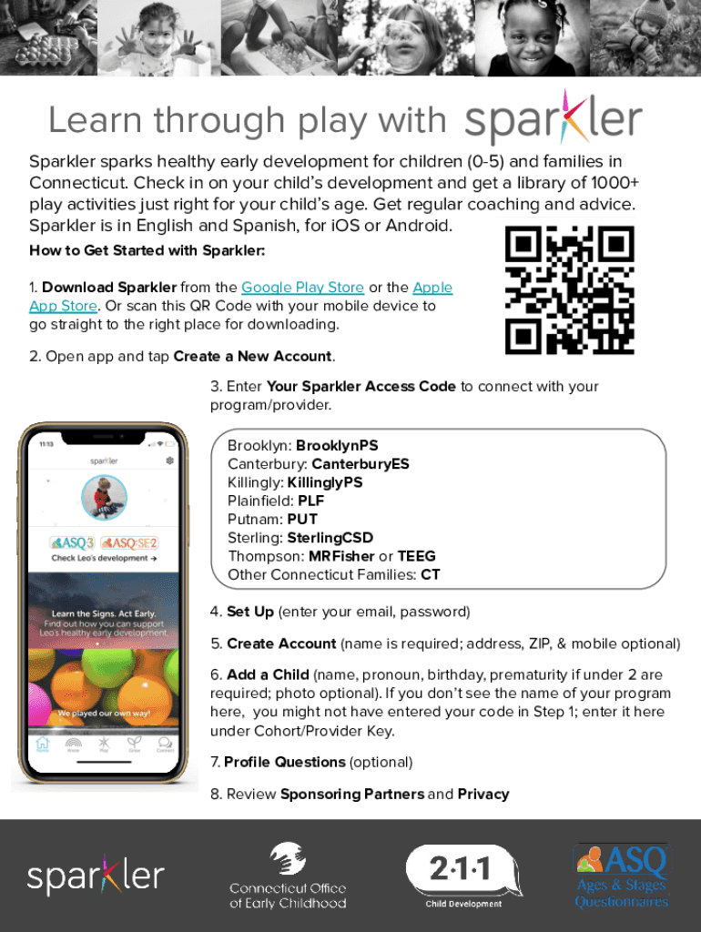 Fillable Online The Sparkler App: Developmental Support for Children ...