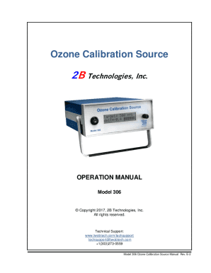 Fillable Online Ozone Calibration Source - 2B Technologies Manuals Fax ...