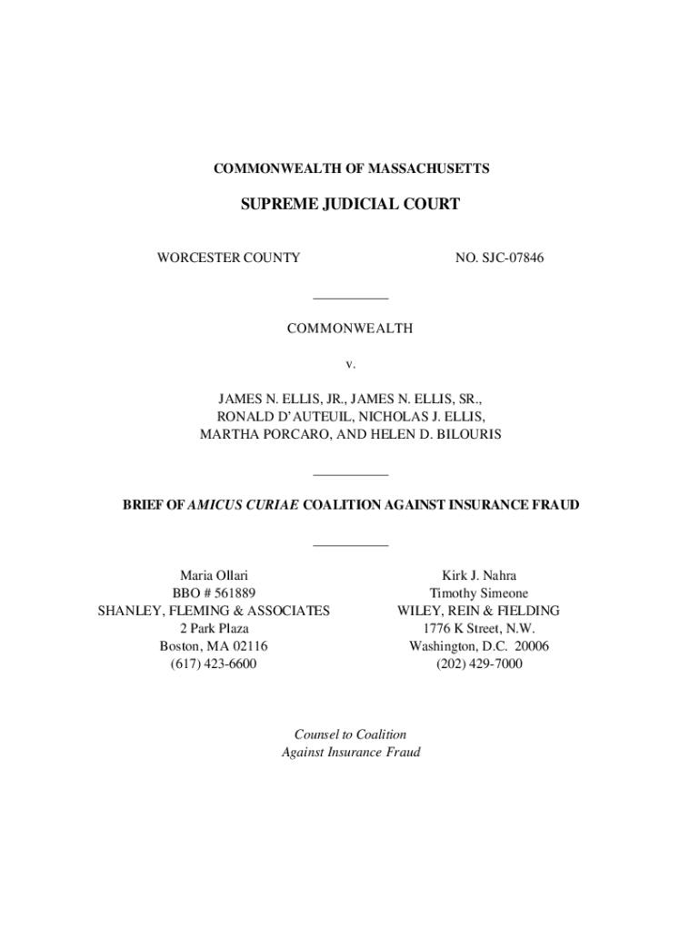 Fillable Online COMMONWEALTH VS. JAMES N. ELLIS, JR. (and 104 ... Fax ...
