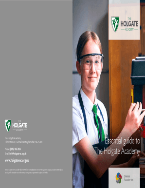 Fillable Online Contact us - The Holgate Academy Fax Email Print ...