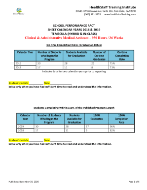 Fillable Online Clinical & Administrative Medical Assistant 930 Hours ...