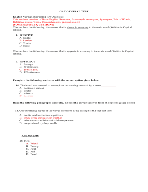 Fillable Online sample test - NUML Fax Email Print - pdfFiller