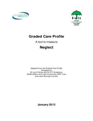 Fillable Online development & use of graded care profile in Fax Email ...